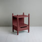 Side Table | Berry Red Bedside Table with Drawer, Slumber