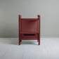 Side Table | Berry Red Bedside Table with Drawer, Slumber