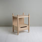 Rectangular Oiled Oak Bedside Table with Drawer | Side Table