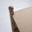 Rectangular Oiled Oak Bedside Table with Drawer | Side Table