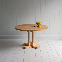 Dining Table | Handcrafted Round Oak Dining Table
