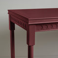 Handcrafted Rectangular Berry Red Desk, Scribble | Small working desk
