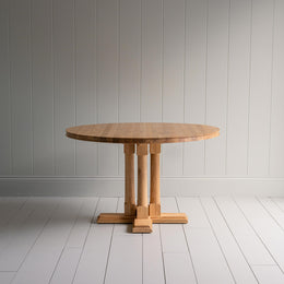 Dining Table | Handcrafted Round Oak Dining Table