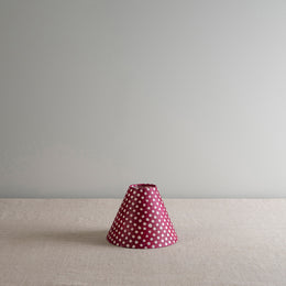 Lampshades | Dotty Maroon Classic Lamp Shade, Ditsy