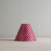 Lampshades | Dotty Maroon Classic Lamp Shade, Ditsy