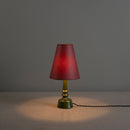 Table Lamp | Ceramic Olive Green Lamp Base, Ditsy