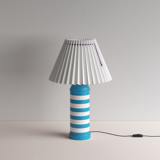 Table Lamps | Ceramic Table Lamp Base in Blue & Warm White