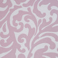 Rose Pink Filigree Wallpaper with Eco-Friendly Water-Based Ink